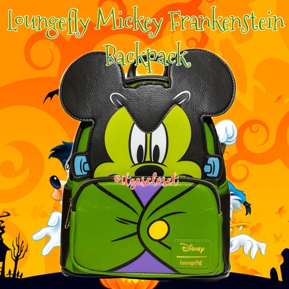Loungefly | Bags | Loungefly Mickey Mouse Cosplay Frankenstein Mini ...